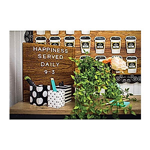 Schoolgirl Style Simply Stylish 3-Piece Polka Dot Pencil Cup Holder Set, Assorted Black and White Pencil Cup Holders, Classroom Supplies Organizer for Desk Organization, Black & White Classroom Décor