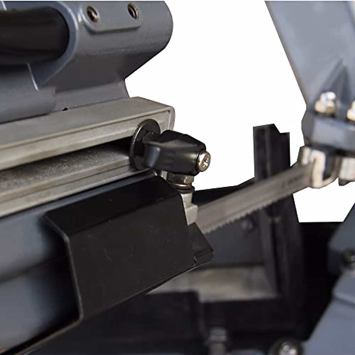 KAKA INDUSTRIAL BS-150 Portable Metal Cutting Bandsaw,5.9x5.5in Variable Speed Bandsaw,Angled Cut From 0-45 Degrees,Bench Band Saw 110V-60HZ-1PH