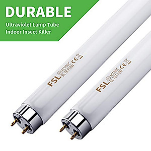 Kensizer 2-Pack 13'' Bug Zapper Light Tubes Replacement 10W Each for 20W Electronic Bug Zapper T8 Lamp Bulbs for Indoor Outdoor