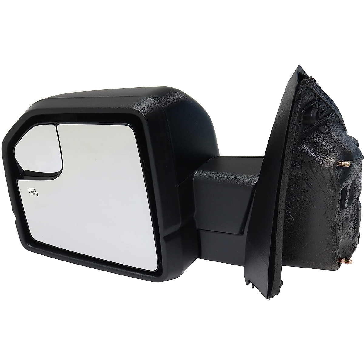 Kool Vue Right Power Heated Mirrors for Ford F-150 2015-2018 Manual Fold With Signal Light, Spotter Glass & Puddle Lamp; Without Memory & Auto-Dimming Textured Standard Cab, Up To 02/26/18