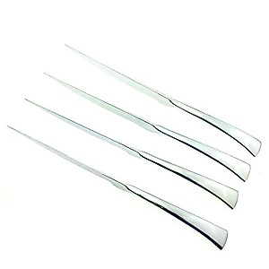 Uniturck Steak Knives 18/10 Heavy-Duty Stainless Steel Steak Knife Set of 6 for Chefs Commercial Kitchen - Great For BBQ Weddings - Dinners - Parties All Homes & Kitchens (Mirror Polished Silver)