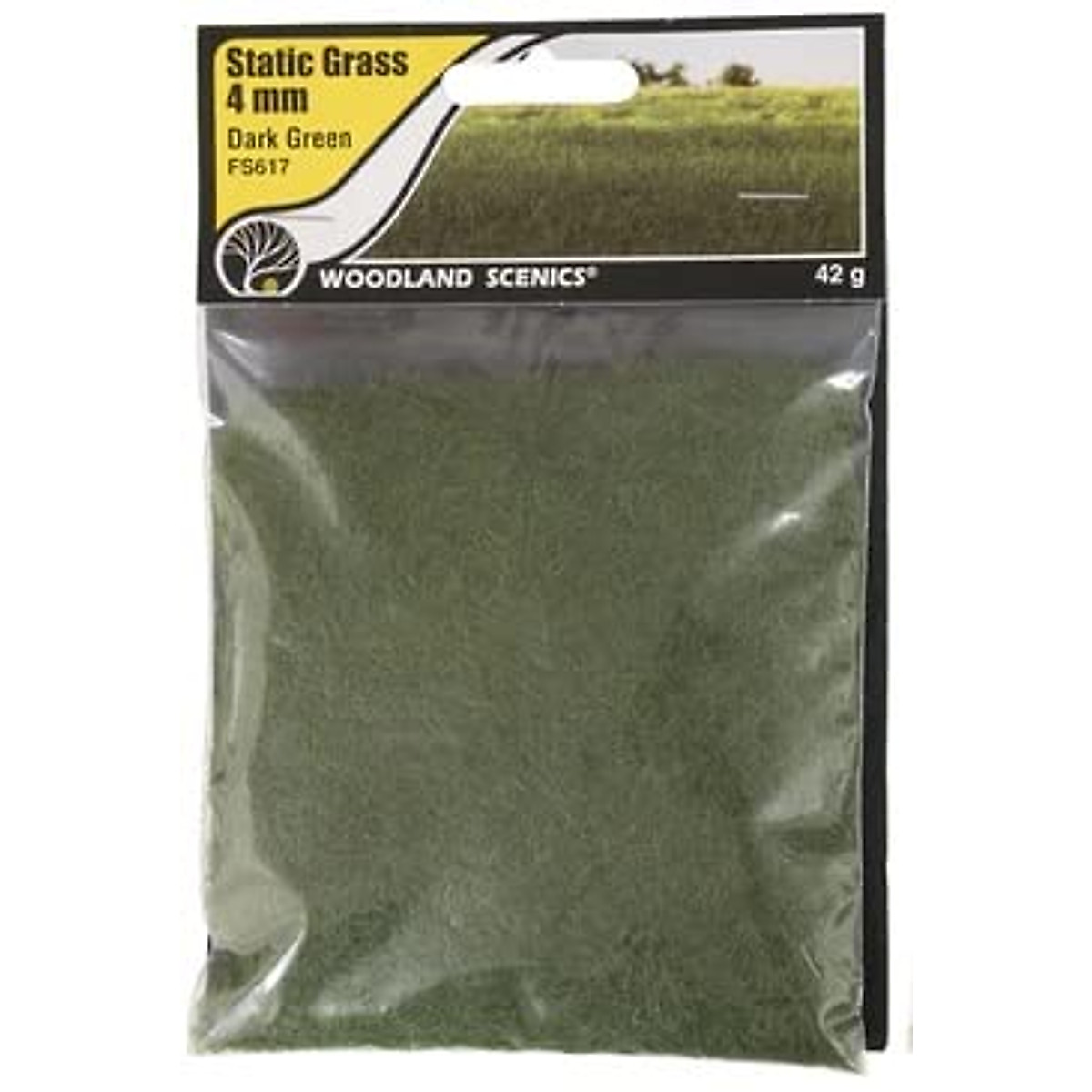 Woodland Scenics Static Grass, Light Green, Medium Green, and Dark Green, 4mm (Pack of 3) - with Make Your Day Paintbrushes