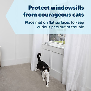 PetSafe ScatMat Indoor Training Mat, 7 Correction Modes, Protect Your Furniture, Training Tool for Dogs and Cats, Threshold Size Mat (46 in X 3 in) - Pet Proof Shelves, Mantles - Battery-Operated Mat