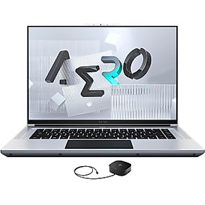 GIGABYTE AERO 16 Gaming & Entertainment Laptop (Intel i7-12700H 14-Core, 16GB RAM, 1TB PCIe SSD, GeForce RTX 3070 Ti, 16.0" 60Hz 4K (3840x2400), WiFi, Win 11 Pro) with G2 Universal Dock