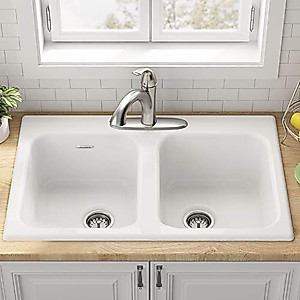 American Standard 77DB33223.308 Kitchen Sink, 3 Holes