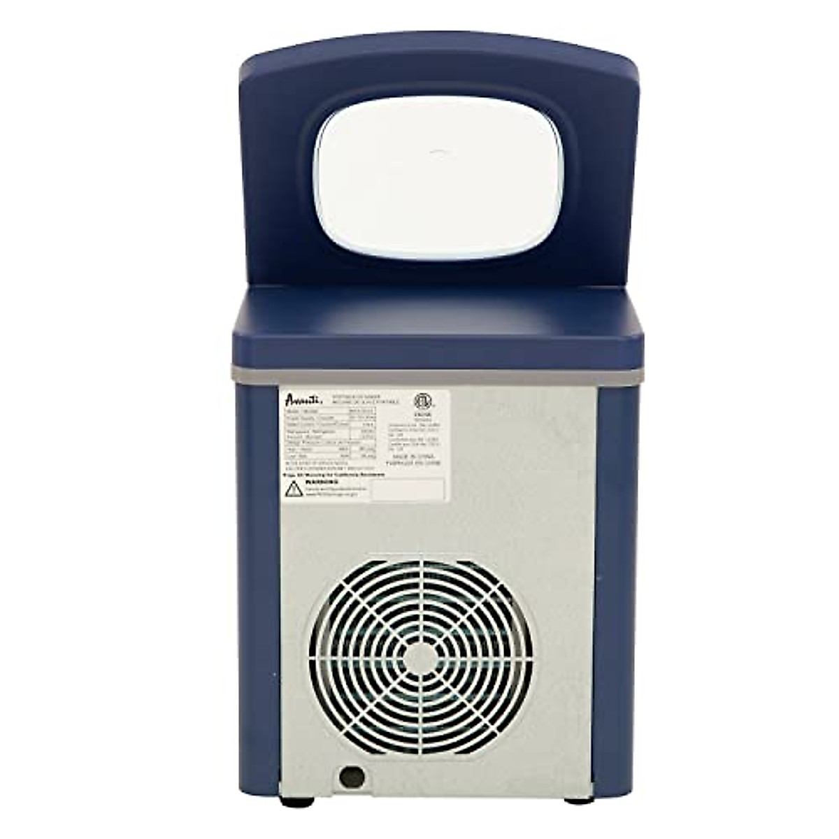 Avanti Ice Maker Portable Countertop Design Makes 33 Pounds of Ice Cubes in 24 Hours, Self Cleaning, Includes Scoop, Blue