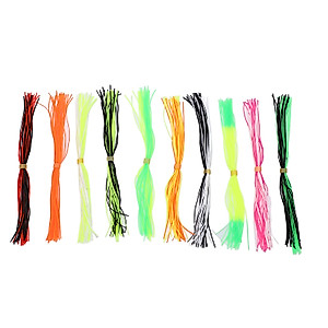 Silicone Jig Skirts, Fishing Skirt for Lures, Fishing Skirt Baits, Fishing Jig Baits Skirts for Trout Fishing, Environmental Friendly Fishing Skirt Personally Constructed Fishing Lures Accessories