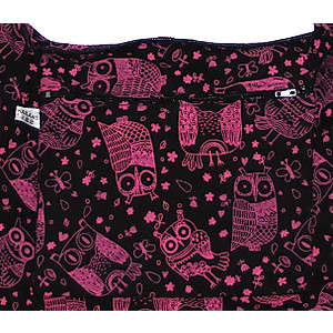 Coi Fish Star Skull Butterfly Star Polka Dot Boho Hobo Hippie Gothic Crossbody Bag Purse 33" (CoiFishBlackGrey)