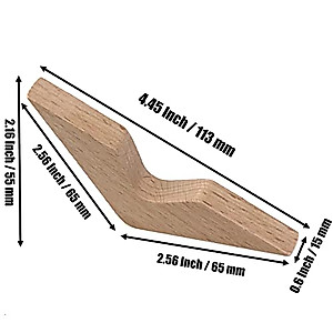 Mcredy Book Page Holder,Thumb Finger Book Page Holders for Reading,Wood Bookmark Book Holder Light Weight Book Opener Tool