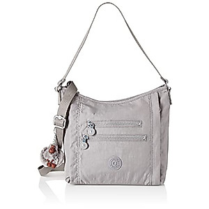 Kipling Women's Belammie Handbag, Organize Accessories, Spacious Interior, Removable Shoulder Strap, Travel Bag, Cool Grey Tonal