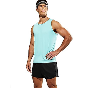 MIER Men's 3 Inch Athletic Running Shorts with Liner Quick Dry Active Lightweight Gym Sports Workout Shorts for Men, Black, M
