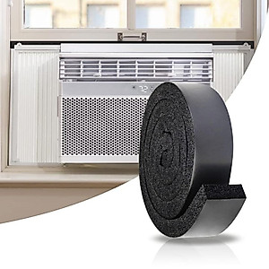 BJADE'S Air Conditioner Weatherseal Tape,Window AC Foam Seal Insulating Strip,2 X 1 Inch 6.5ft Air Conditioner Insulation Foam Strip.
