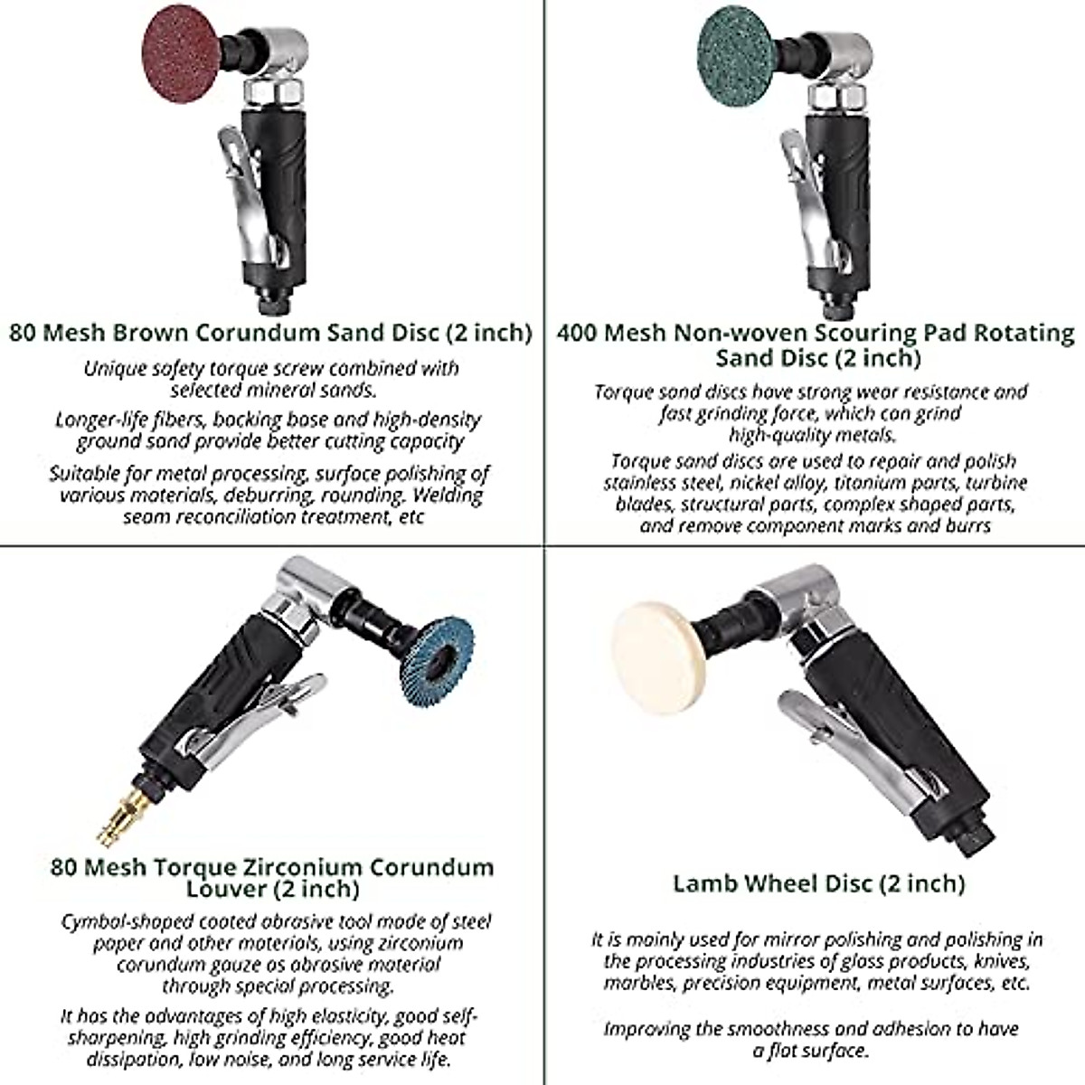 EYPINS Air Grinder,Compressed Air Angle Die Grinder 90 Degree Mini Sander Grinder Polisher Tool Set for Contour Grinding, Polishing, Milling