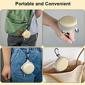 JOYJOM Hard Carrying Case for Go Plus Plus + Accessory, Portable EVA PU Leather Protective Bag Storage Hard Carrying Case for go Plus Plus +2023 (Beige)