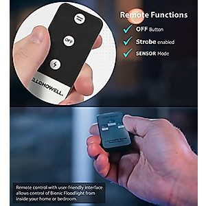 Bionic Floodlight Deluxe 50% Brighter ASON TV, Solar Lights Outdoor Waterproof- 108 COB-LED's w/Motion Sensor 180° Swivel, Adjustable Panels for Garden, Lawn and Patio As Seen On TV