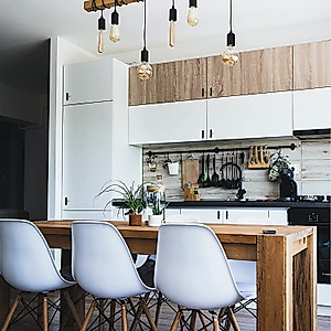 Ravinte 5 Pack Black Square Bar Cabinet Knobs 2 Inch Square Cabinet Pulls Matte Black Single Hole Kitchen Cabinet Handles