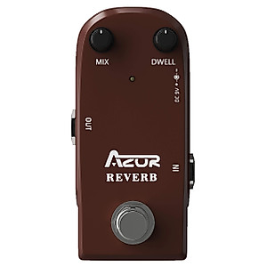 AZOR Fuzz Guitar Effect Pedal with AP311 Spring Reverb Guitar Effect Pedal with True Bypass Aluminium alloy case