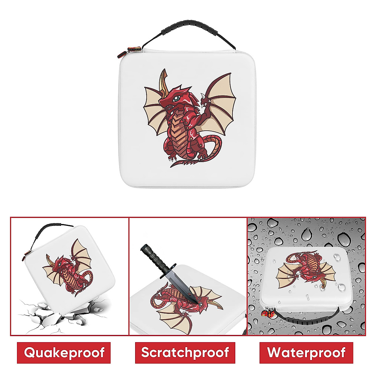 MADCAT Organizer Case Compatible with Bakugan Battle Planet, BakuCores, Armored Alliance, Geogan Rising, Toy Organizer Storage Container Holder (25, white)