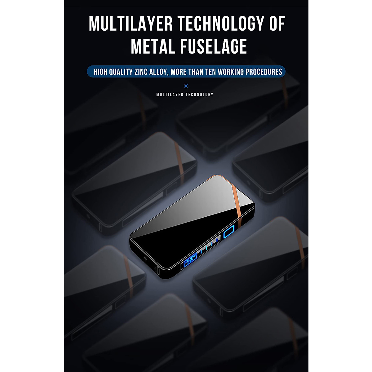 Electric Lighter Dual Arc Lighter USB Rechargeable Lighters for Smoking Windproof Flameless Butane Free Lighters for Candle with LED Battery Indication… (red)