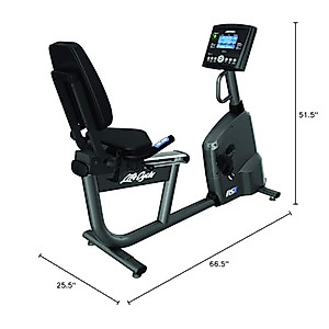 Life Fitness RS1 Recumbent Indoor Cycling Exercise Bike with Go Console