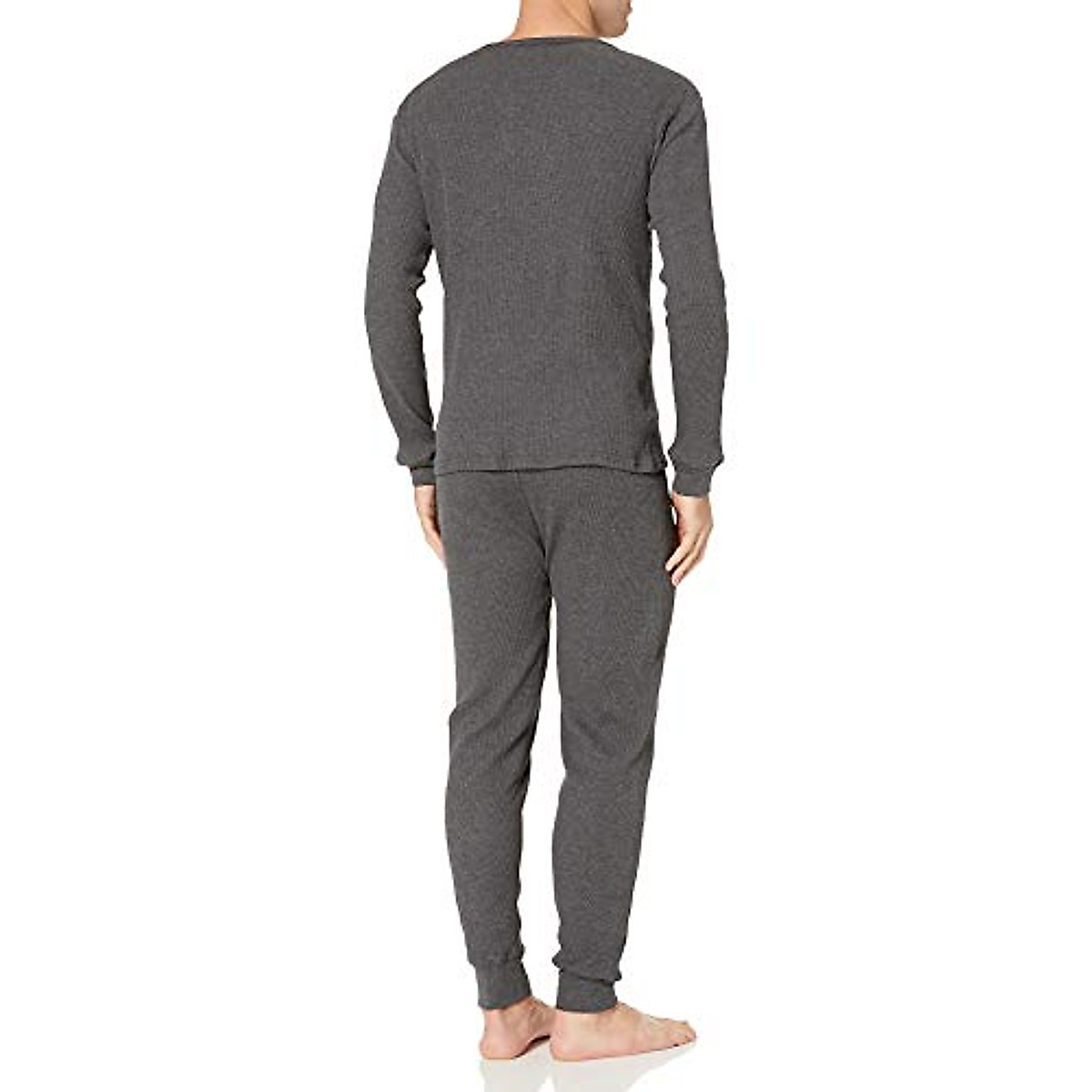 Amazon Essentials Thermal Long Johns Underwear Set for Men, Large, Charcoal