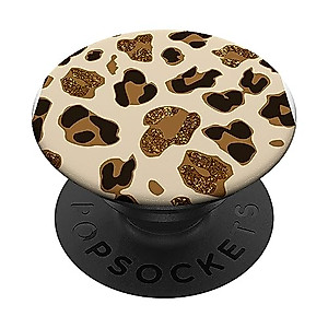 Gold, Brown, Leopard Print, Cheetah Print PopSockets PopGrip: Swappable Grip for Phones & Tablets PopSockets Standard PopGrip