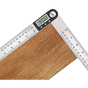 Digital Angle Ruler 0-360° Digital Inclinometer Protractor Angle Finder with LCD Spirit Level 200mm/8 inch for Vertical Horizontal Dual Spirit Level