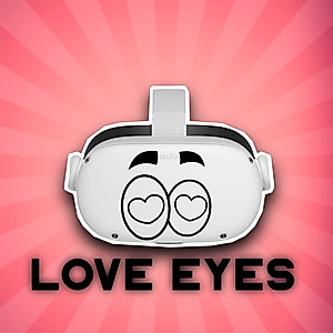 Love Eyes - Oculus Quest 2 - Stickers - Black - VR Gaming
