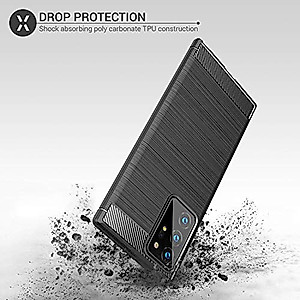 Olixar Case with Screen Protector for Samsung Galaxy Note 20 Ultra, Stylish 2 in 1 Protection - Defend Your Phone & Screen from Drops, Shocks and Scratches - Sentinel - Black