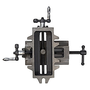 WEN Cross Vise, 4.25-Inch with Compound Slide for Mills and Drill Presses (CV414),Black