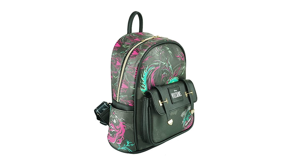 Disney Maleficent Mini Backpack - Stylish Vegan Leather Bag