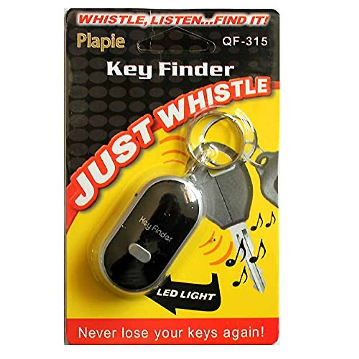 LED Light Torch Remote Sound Control Lost Key Finder Locator Keychain Whistle Sound Item Locator