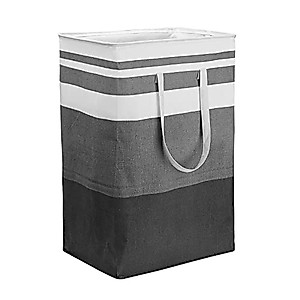 Firlar 2PCS Laundry Basket,15.7×11.5inch Folding Laundry Hamper,Dirty Clothes Organizer,Large Capacity Dirty Laundry Hamper,Laundry Hamper with Lid,Portable Dirty Clothes Basket for Clothes Storage