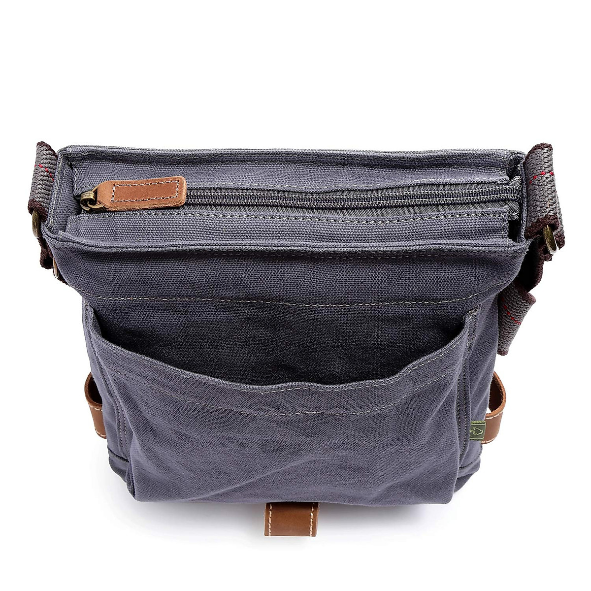 Atona Classic Flap Crossover Bag (Grey)