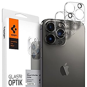 Spigen Camera Lens Screen Protector [GlasTR Optik] Designed for iPhone 13 Pro Max (2021) / iPhone 13 Pro (2021) - Clear [2 Pack]…