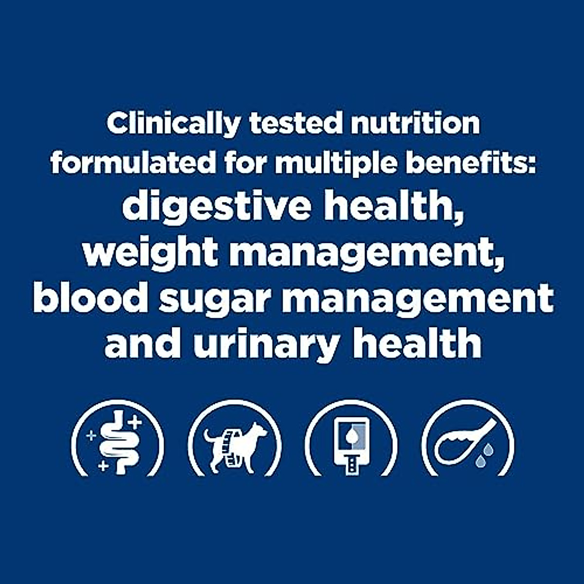 Hill's Prescription Diet w/d Multi-Benefit Digestive/Weight/Glucose/Urinary Management Chicken Flavor Dry Dog Food, Veterinary Diet, 8.5 lb. Bag