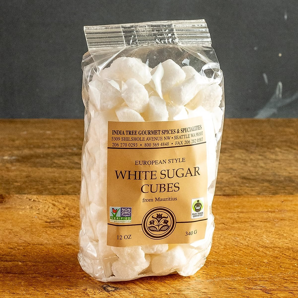 India Tree Rough Cut Mauritius White Sugar Cubes, 1.1 Pound Jar, Unrefined Sugar Cube, Kosher, Non GMO
