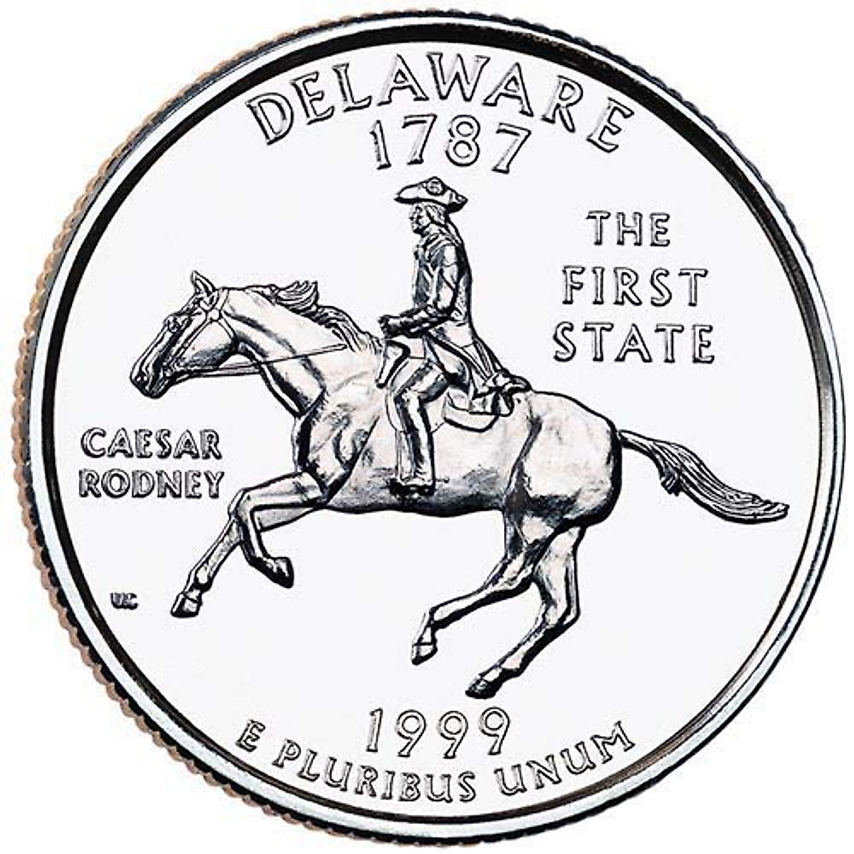 1999 D BU Deleware State Quarter Choice Uncirculated US Mint