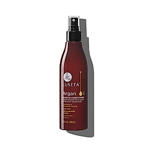 Luseta Argan Oil Leave In Conditioner for All Hair Types, Smoothing & Nourishing Treatment for Damaged, Dry, Color Treated- Sulfate,Paraben Free 8.5Fl Oz