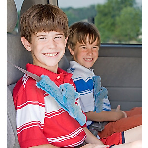 Puzzled Dolphin Super-Soft Plush Seat Belt Cover