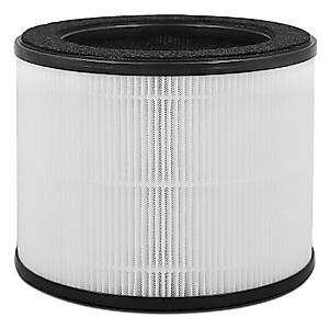 Laukowind for Coway Airmega 100 Air Purifier True HEPA Replacement Filter, White (1 Pack)