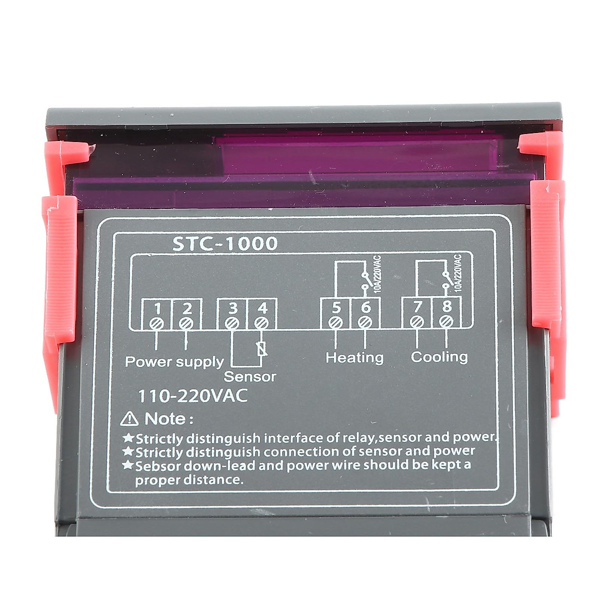 All-Purpose Digital Temperature Controller Cooling and Heating Thermostat Temperature Regulator -50-110℃ STC-1000 ((AC110~220V ))