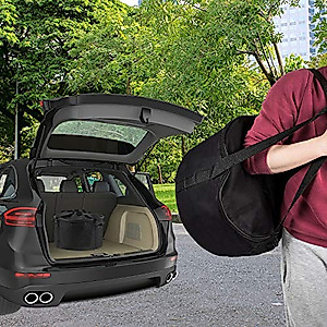 Carry Bag and Cover for Outland Firebowl 893 Deluxe Outdoor Portable Propane Gas Fire Pit, Fit for Outland Firebowl 823 870, 19 Inch Dia, Water-Resistant