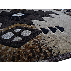 South West Native American Area Rug 5 Feet X 7 Feet Berber Design C318