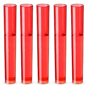 Transparent Test Tube Shot Glasses, 2 oz Hard Plastic Shot Glasses, Self Standing, 5.75"L x 3/4" in, 250pcs.