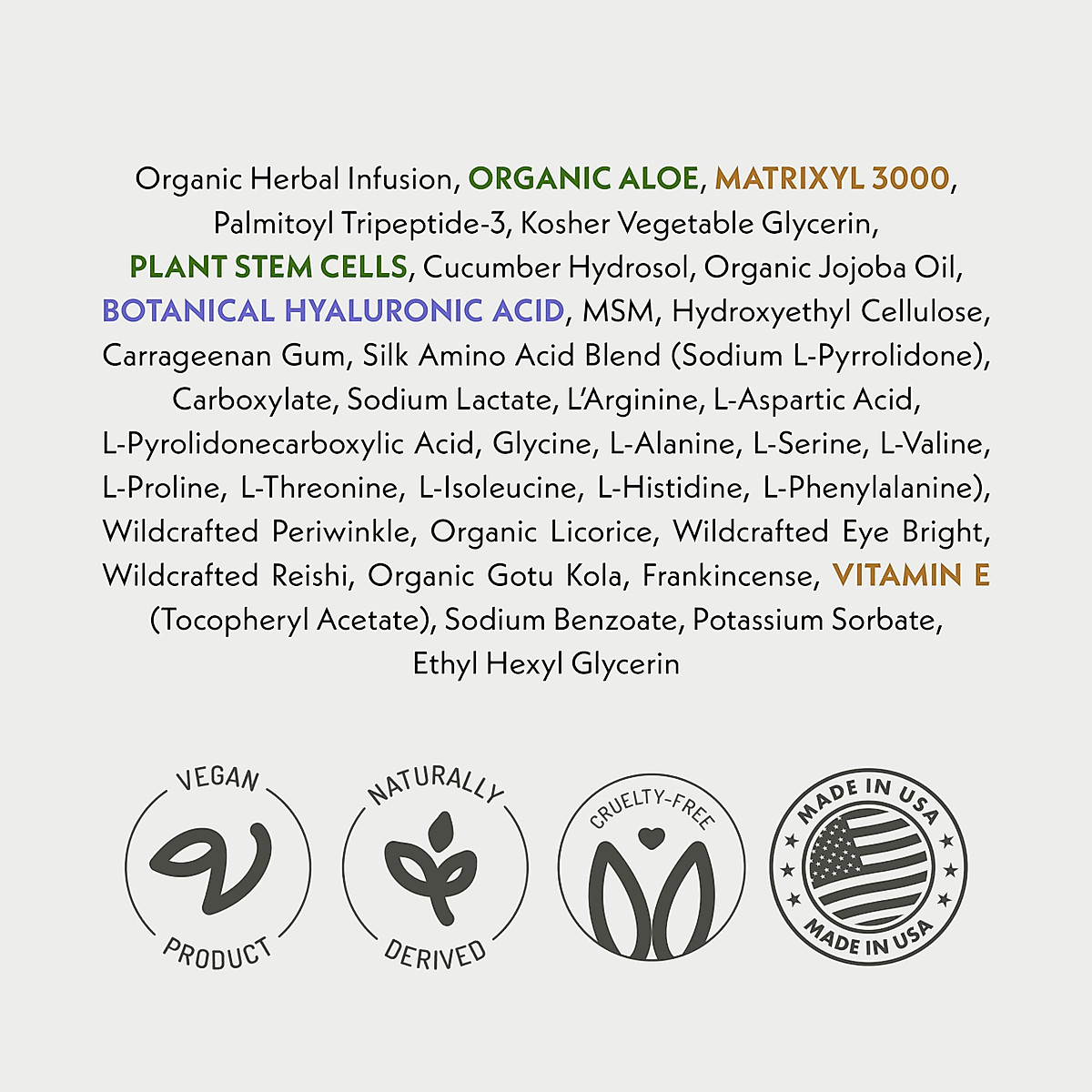 Eve Hansen Anti-Aging Eye Gel with Peptides | Under-Eye Cream With Plant Stem Cells, Hyaluronic Acid, Vitamin E | Cruelty-Free, Vegan, Made in USA .5 oz