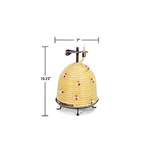 Candle by the Hour 120-Hour Beehive Candle, Eco-friendly Natural Beeswax with Cotton Wick