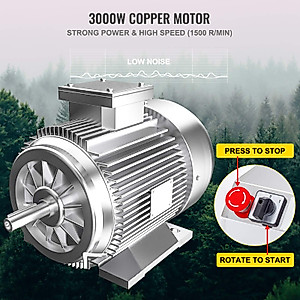 VEVOR Soybean Grinder Commercial Grinding Machine for Spices 3000W Corn Mill Grinder 50-60 KG/H Stainless Steel Corn Grinder Industrial Flour Milling Machine for Pepper Soybean Peanut Herbs Grains