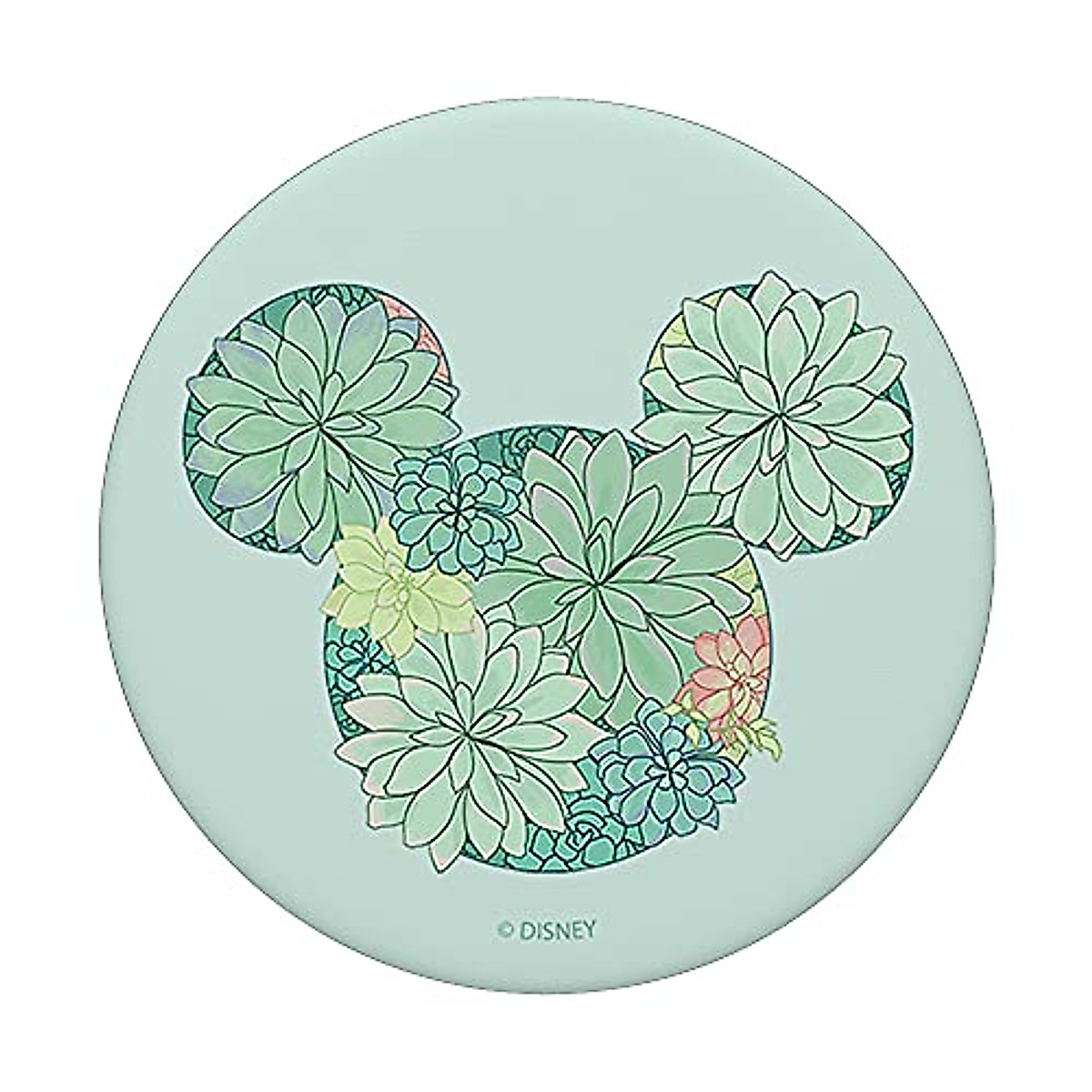 Disney Mickey & Friends Succulents Filled Mouse Silhouette PopSockets Swappable PopGrip