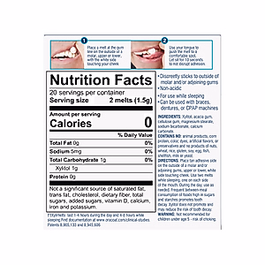 OraCoat, XyliMelts for Dry Mouth Care 160 discs, All Natural, Gluten Free, No Preservatives, Helps Neutralize Acids.